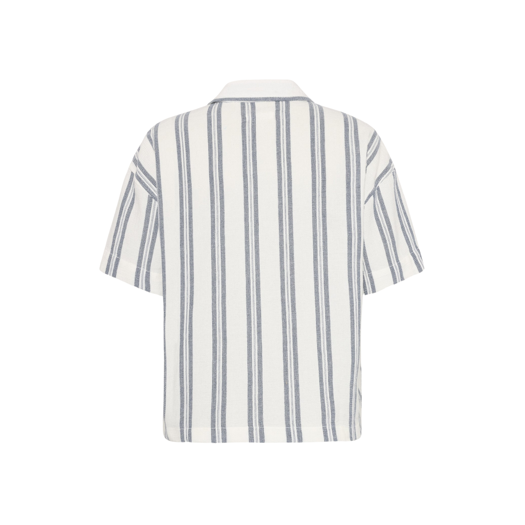 Knowledge Cotton Apparel • Short Sleeve Shirt • Blue Stripe – treen